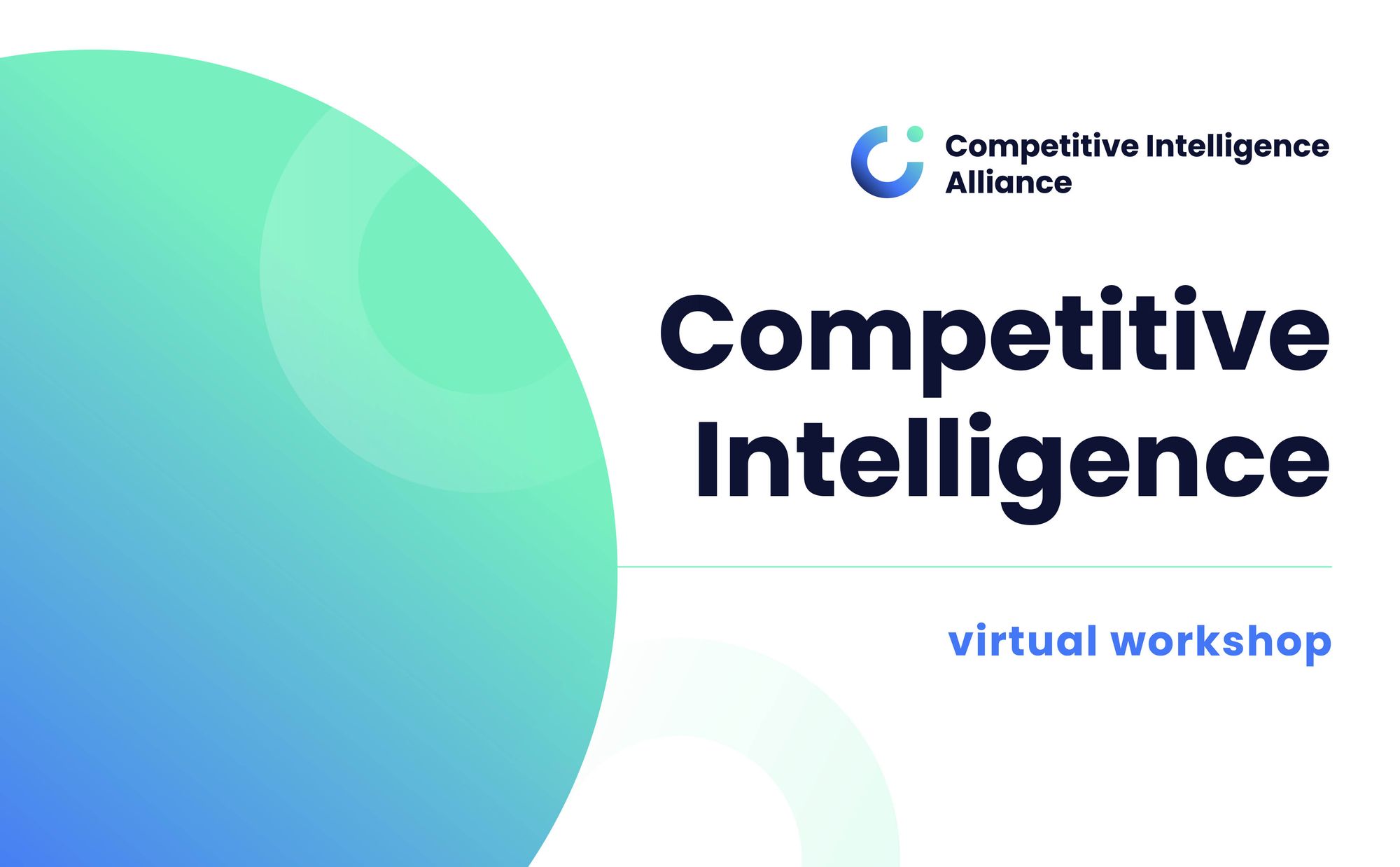 Competitive Intelligence Virtual Workshop | Live and Online