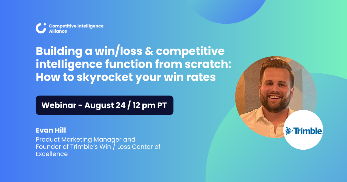 Building a win / loss and competitive intelligence functions