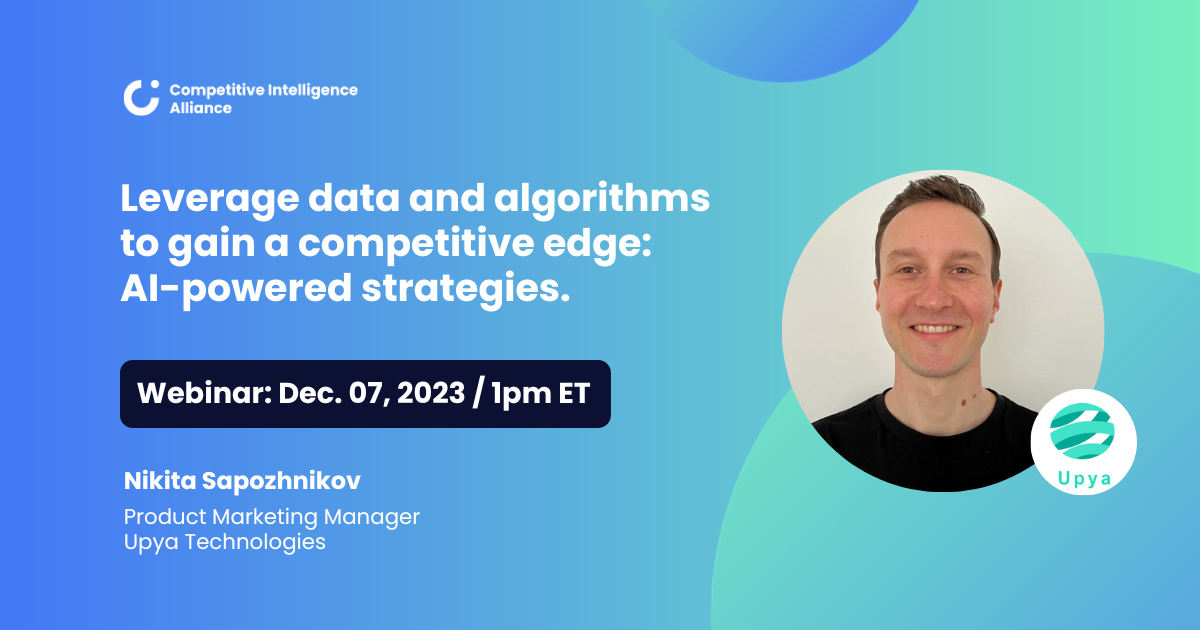 Leverage data and algorithms to gain a competitive edge (webinar)