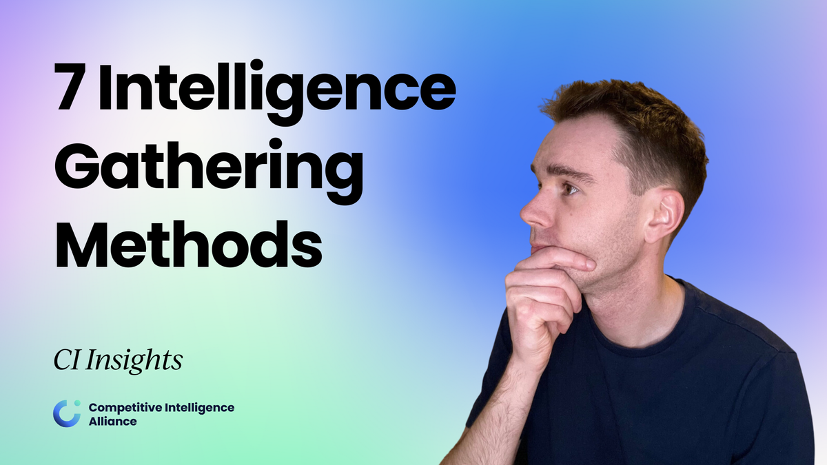 7 competitive intelligence gathering methods [video]